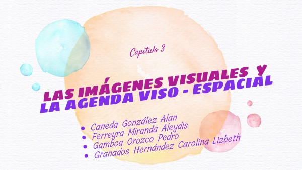 Las imágenes visuales y la agenda viso - espacial | Genially