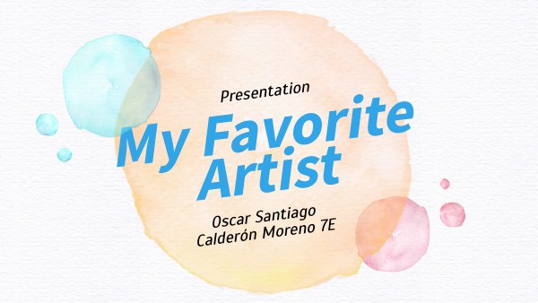 My Favorite Artist | Genially