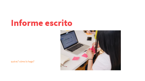informe escrito | Genially
