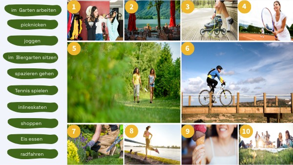 Jahreszeiten_Was gehört zum Frühling? A0-A2 | Genially