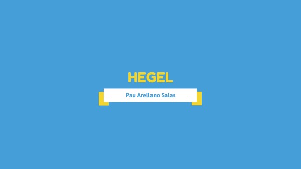 HEGEL | Genially