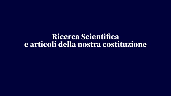 ricerca scientifica