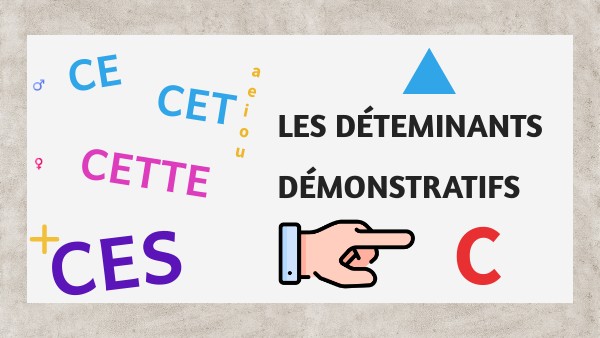 déterminants démonstratifs