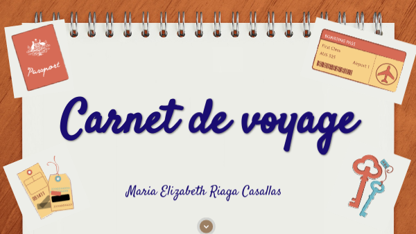 Carnet de voyage Elizabeth Riaga | Genially
