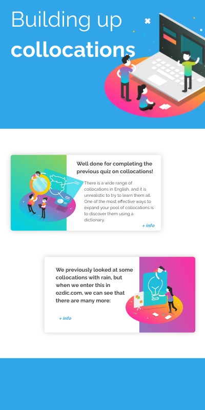 Building up collocations