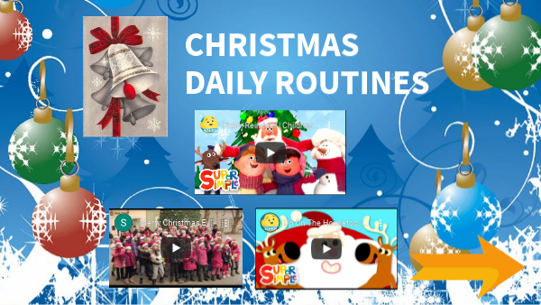 Christmas Daily Routines Infantíl | Genially