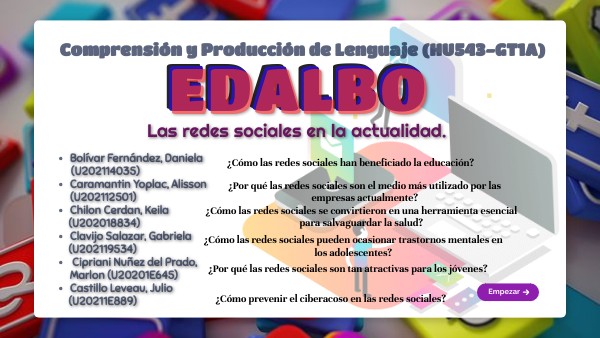 TRABAJO FINAL CPL1 EDALBO | Genially