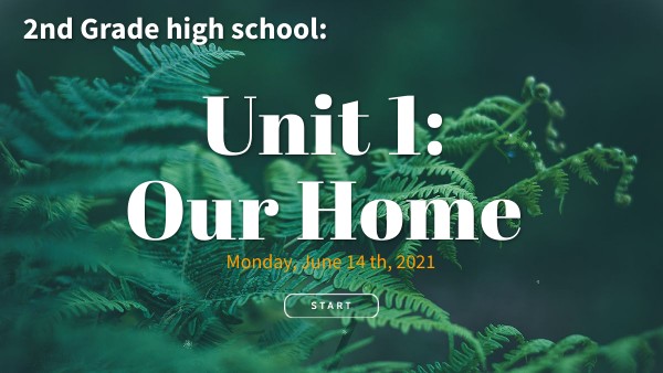 Unit 1: OUR HOME 2nd grade high school | Genially