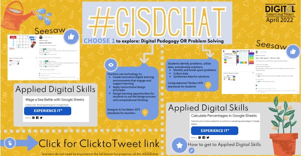 #GISDchat April GET CHALLENGE | Genially