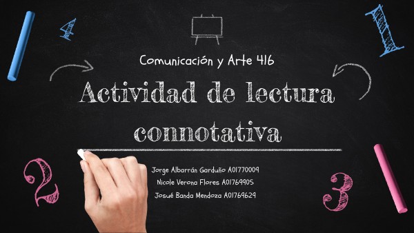 Actividad de lectura connotativa 416 | Genially