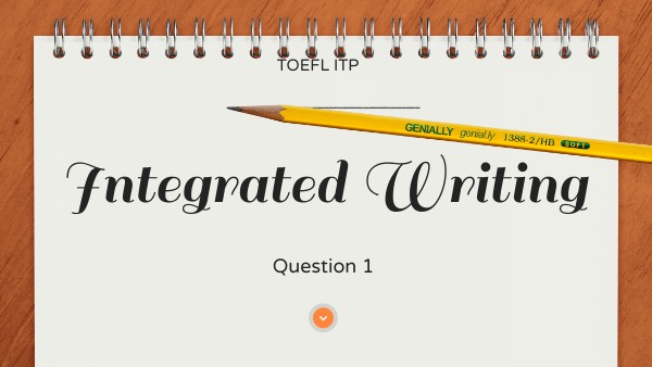 Toefl writing question 1 | Genially