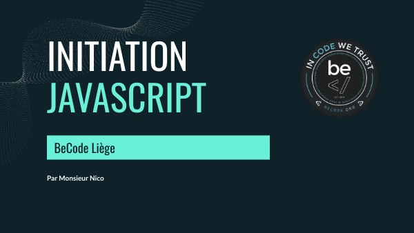 initiation js | Genially