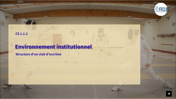 CS112 - Structure d'un club en Belgique