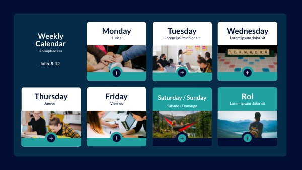 WEEKLY CALENDAR Lisa