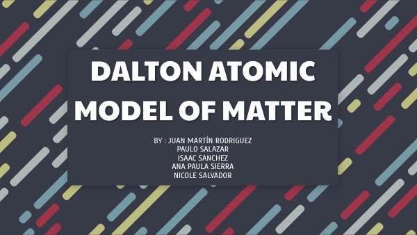 Dalton atomic model of matter