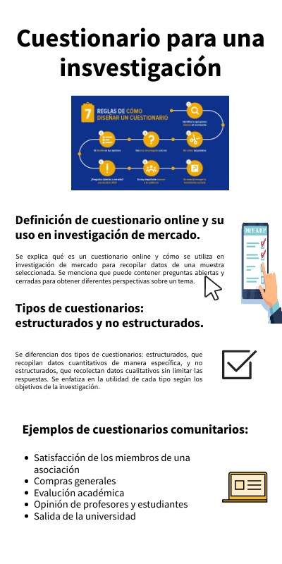 Infografía Cuestionarios para una investigación | Genially