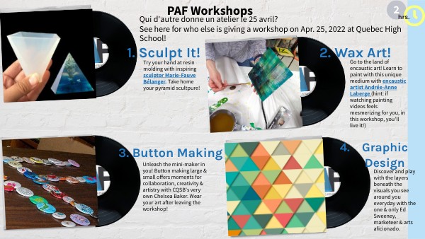 PAF High School Artists & workshop for site