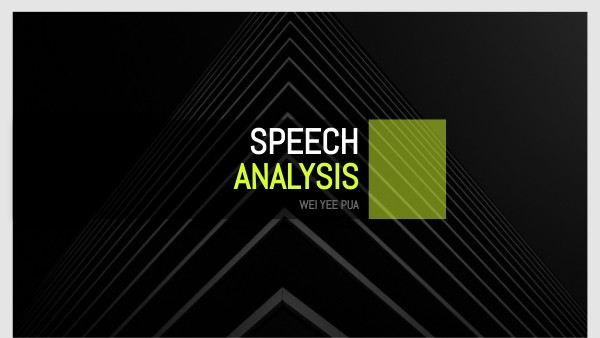 Wei Yee Pua - Speech Analysis Presentation | Genially