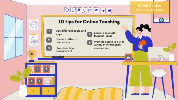 Tips for Online Teaching | Genially