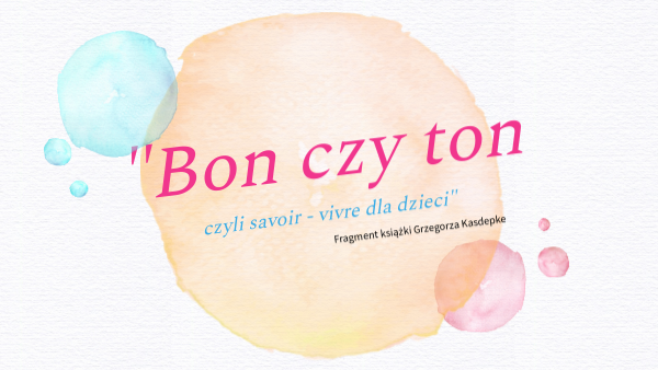 Bon czy ton | Genially