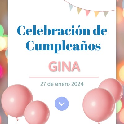 cumpleaños 21 Gina