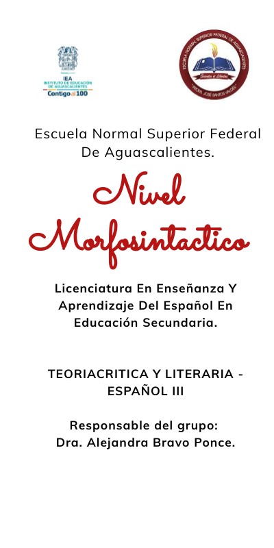 infografia morfosintactico | Genially