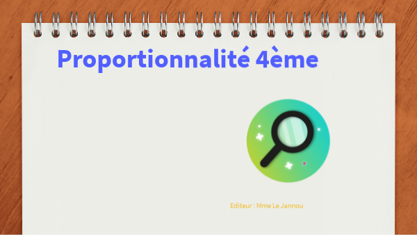 Proportionnalité 4ème | Genially