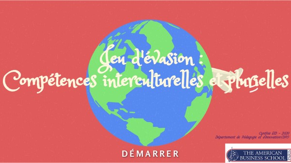 JEU D'EVASION - COMPETENCES INTERCULTURELLES ET PLURIELLES | Genially