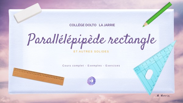 Parallélépipède rectangle (6ème)