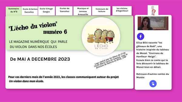 L'écho du violon N°6 | Genially
