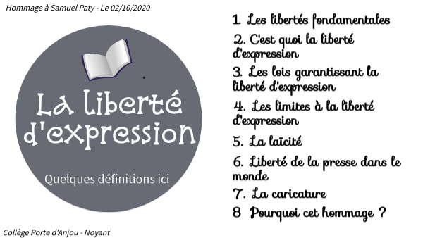 Liberté d'expression - Collège Porte d'Anjou | Genially
