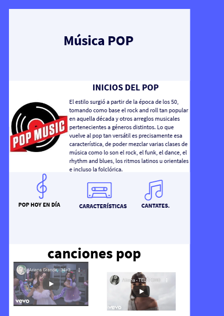 Música Pop y ejemplos de canciones