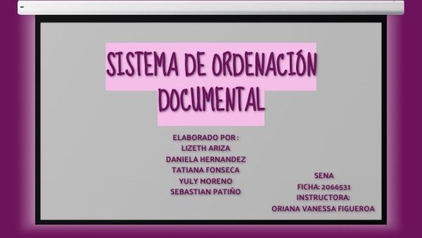 SISTEMA DE ORDENACIÓN DOCUMENTAL | Genially