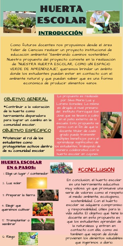 HUERTA ECOLAR | Genially