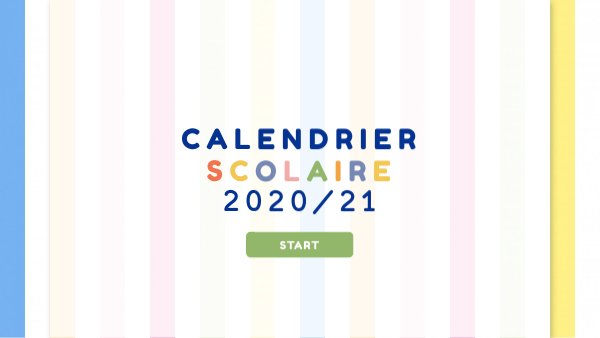 Calendrier 2D | Genially