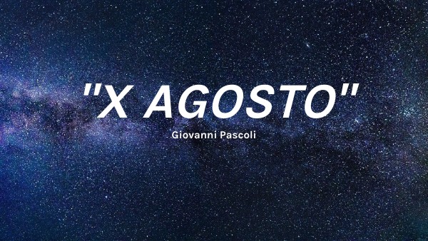 X AGOSTO | Genially