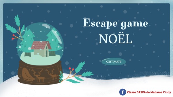 Escape GAME Noël CP-CE1 réutilisable | Genially