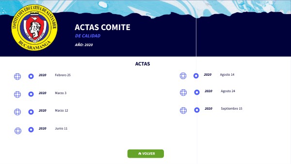 ACTAS COMITE DE CALIDAD 2020 | Genially