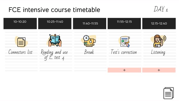FCE intensive course | Genially