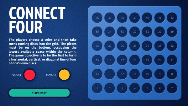 CONNECT FOUR GAME | Genially
