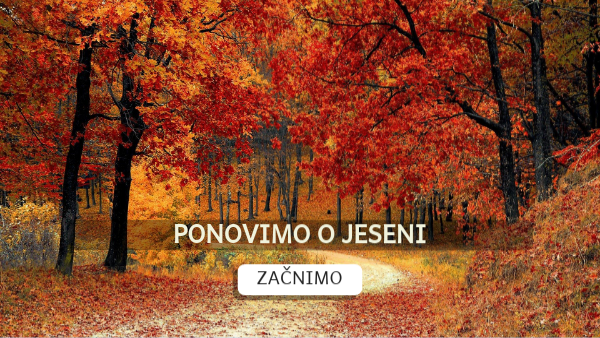 ZNAČILNOSTI JESENI | Genially