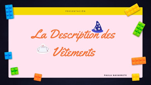 La Description des Vêtements | Genially