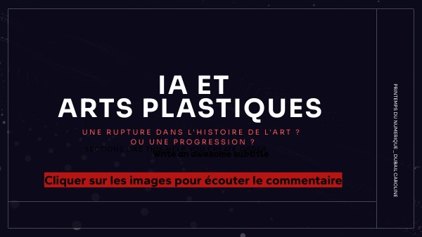 IA ET ARTS PLASTIQUES