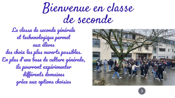 la classe de seconde générale et technologique au lycée Jeanne d'Arc V | Genially