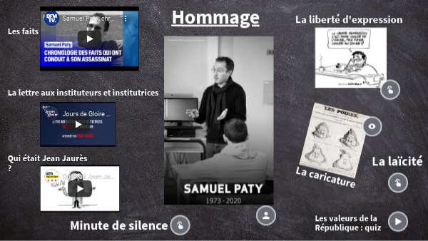 Hommage à Samuel Paty | Genially