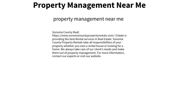 property management near me | Genially