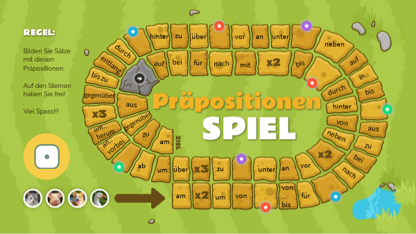 Präposiotionen-Spiel | Genially