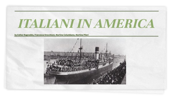 Italiani in america