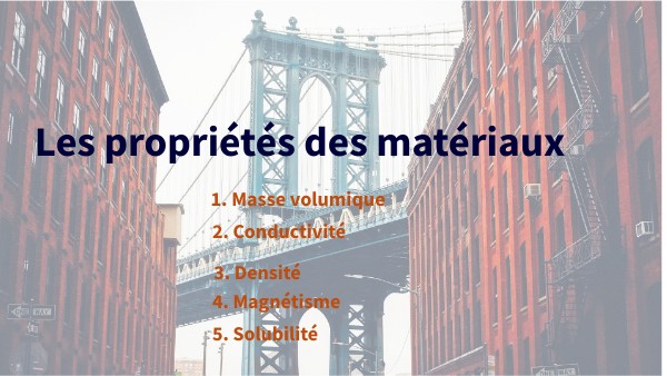 Chapitre 2 les propriétés de la matière | Genially