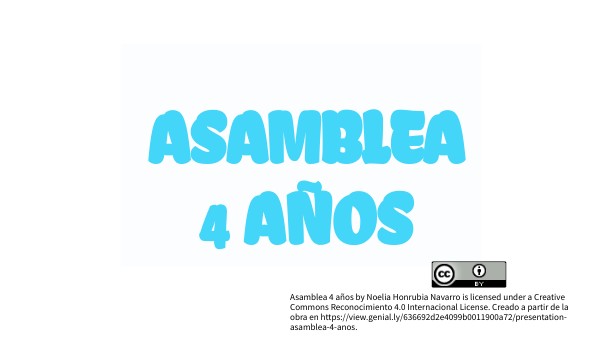 ASAMBLEA 4 AÑOS | Genially